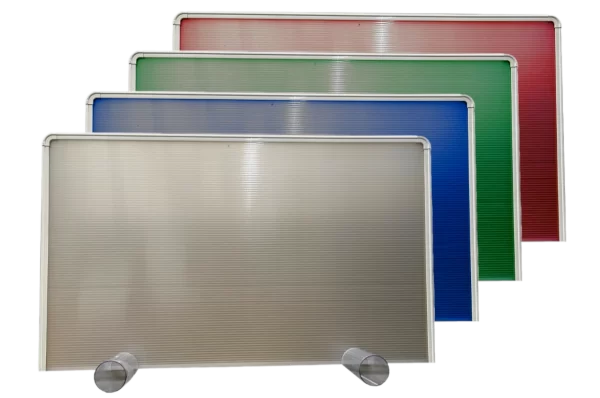 1000mm x 600mm Lightweight Desk Separator - Rockwell Building Plastics