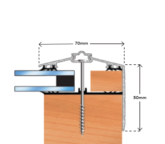 Capex 70mm Gable End Finishing Profile with Rag 55 - 3M - Brown ...
